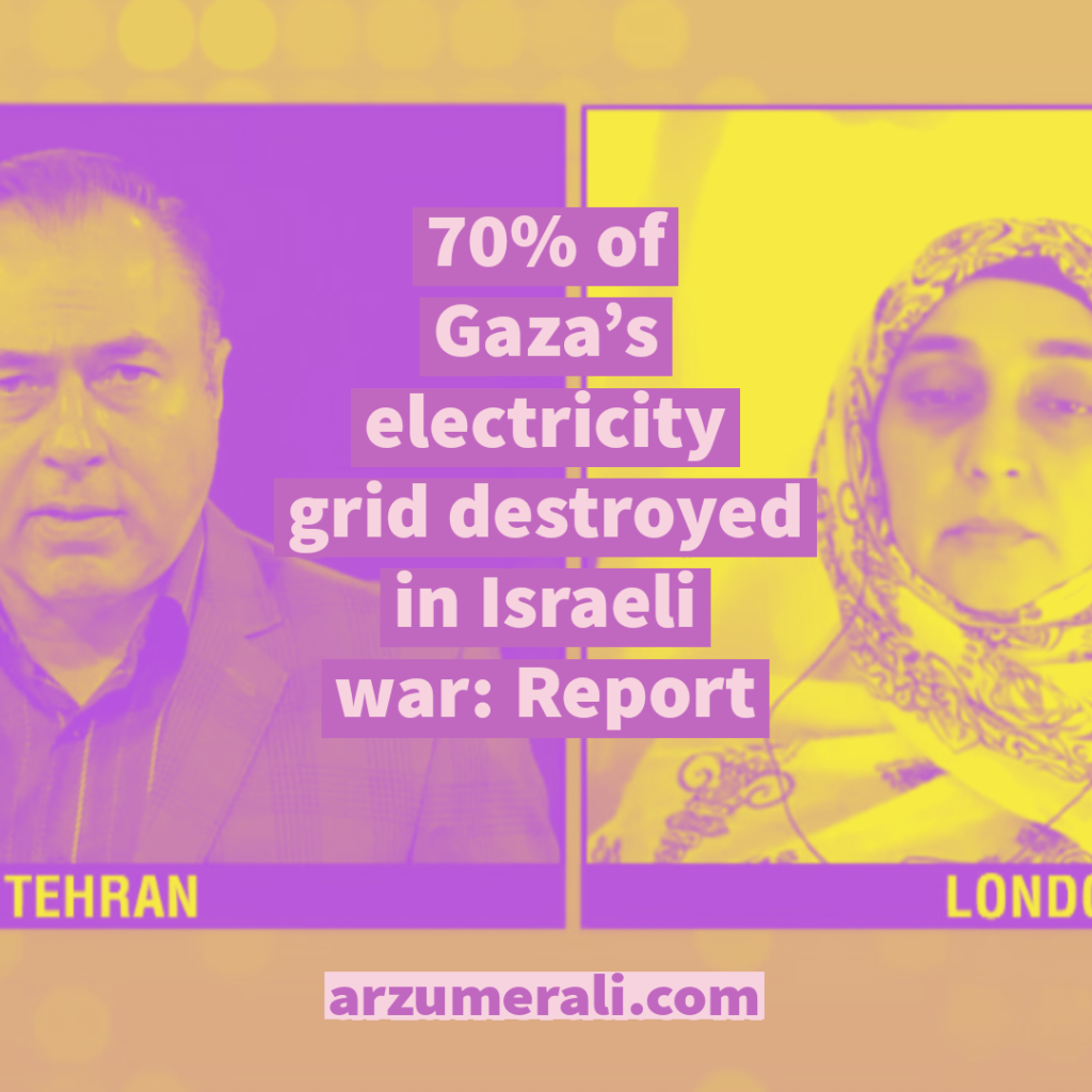 70% of Gaza's electricity grid destroyed in Israeli war: Report